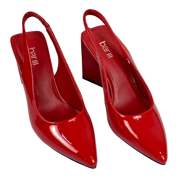 Bar III | Shoes | Bar Iii Womens Red Arrica Pointed Toe Sculpted Heel ...